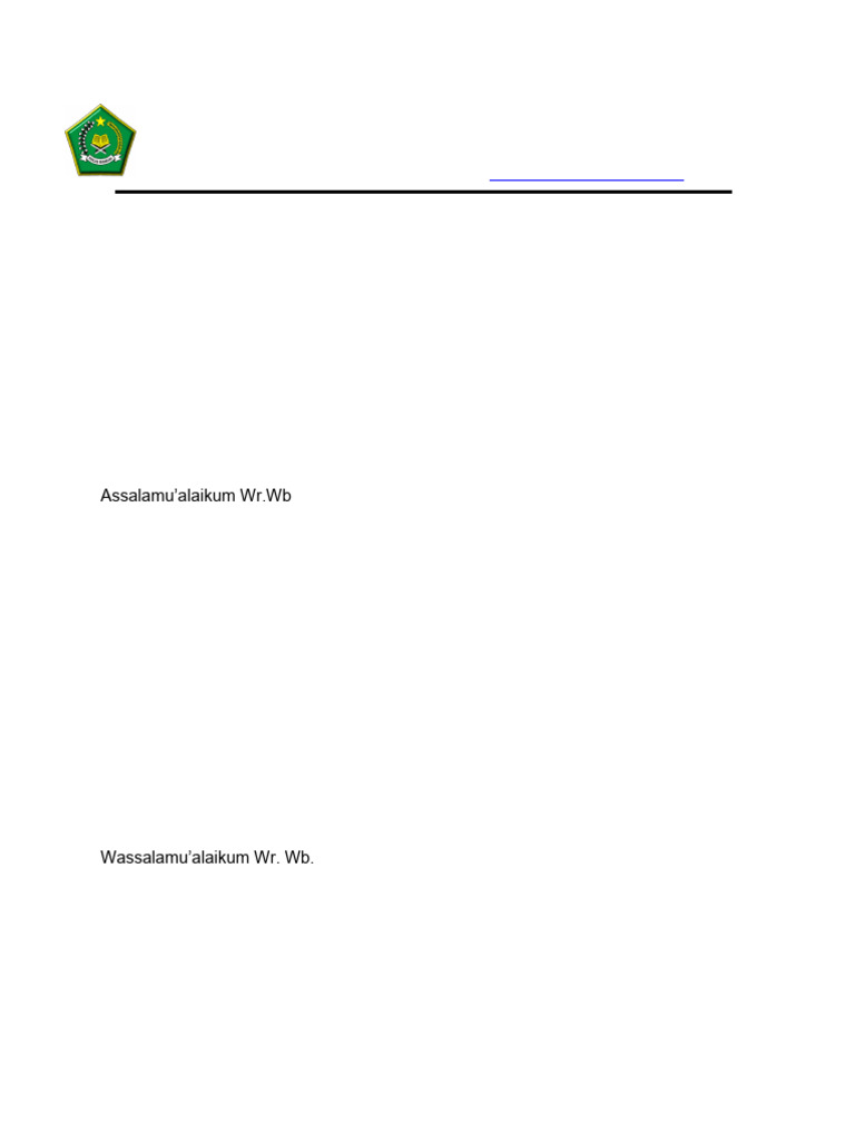 Contoh Surat Pangilan | PDF