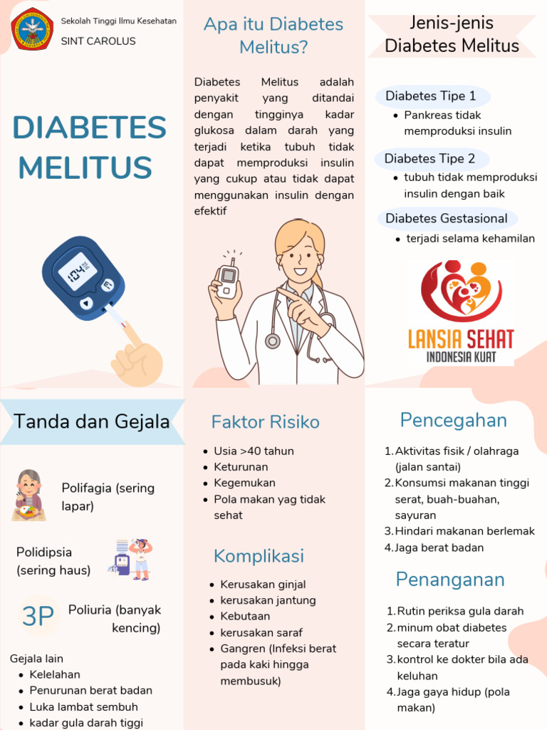 Blue Orange Creative Diabetes Trifold Brochure | PDF