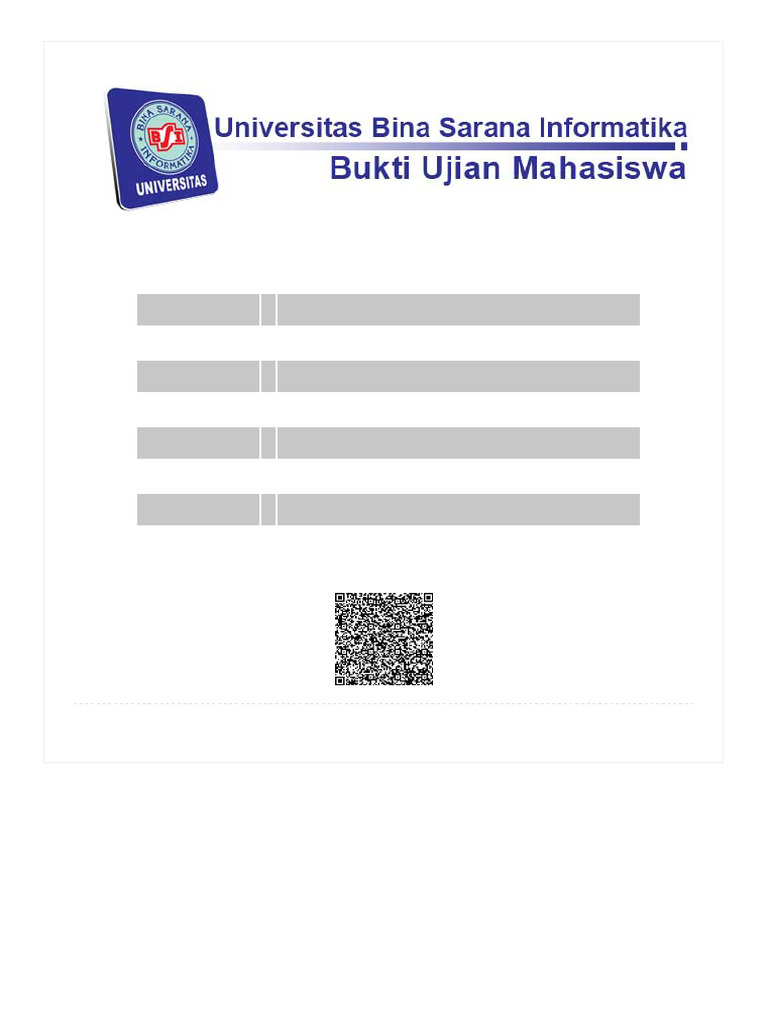 Bukti Ujian 64230662 (0131) | PDF