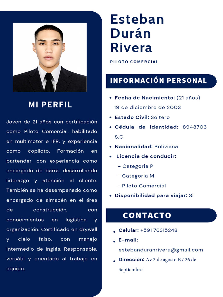 Curriculum Esteban Duran Rivera 1 | PDF