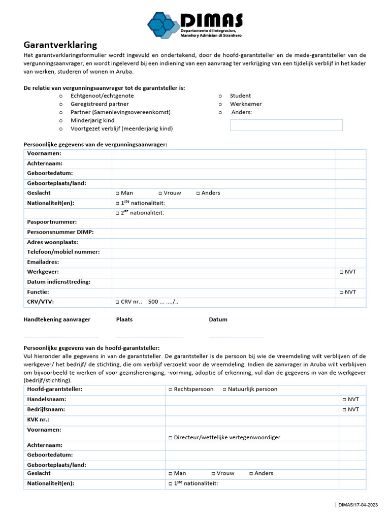 2023 Garantverklaring 1 | PDF
