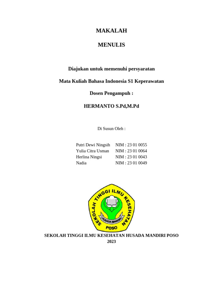 Makalah Bhs Indonesia | PDF