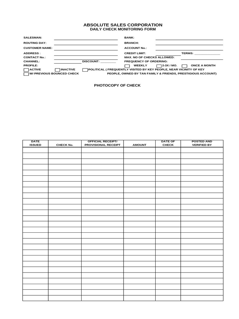 Check Monitoring - K.casinillo | PDF | Receipt | Accounting