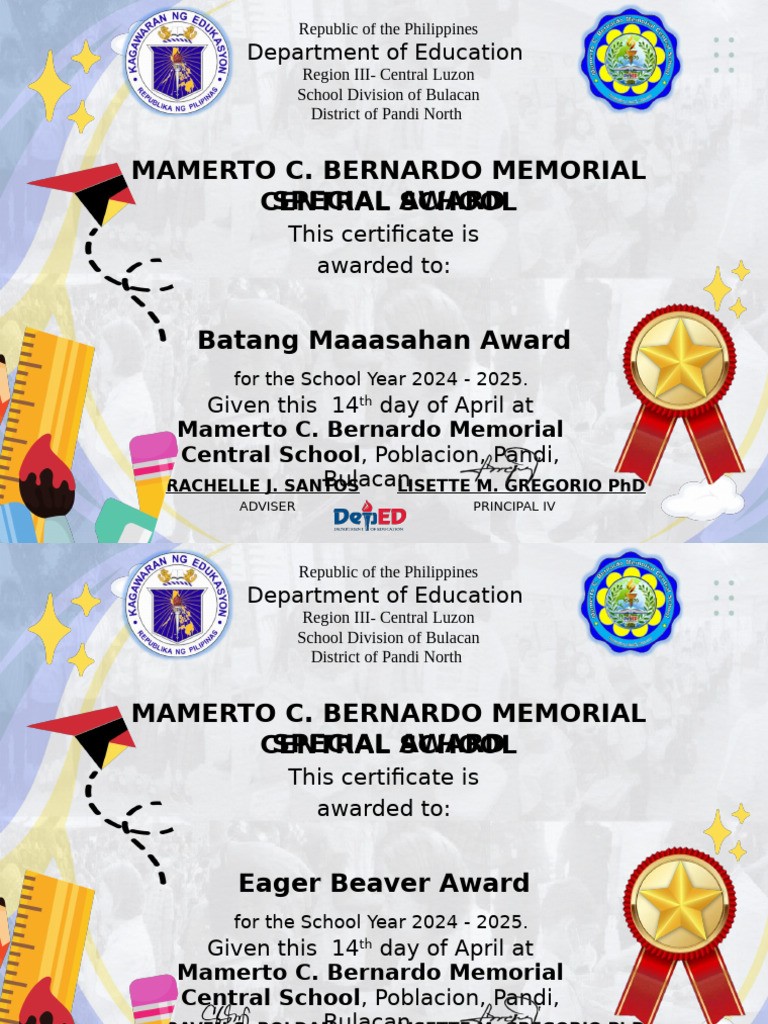 Colorful Playful Coloring Competition Certificate | PDF | Public ...