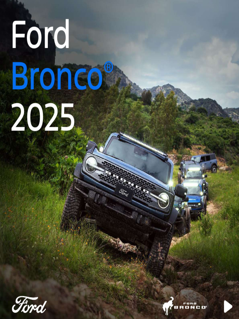 2025 Ford Bronco Catalogo | PDF | Tecnología de vehículos | Industria ...