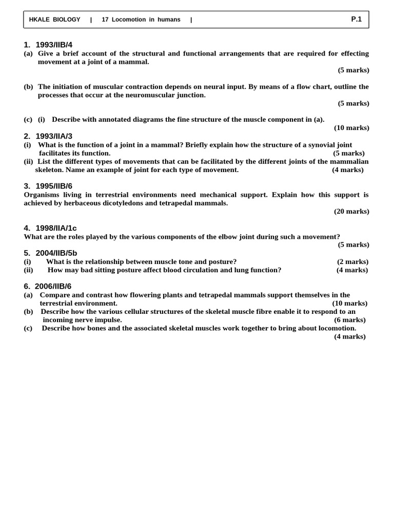 Chapter17 - Locomotion in Humans | PDF | Skeletal Muscle | Physiology