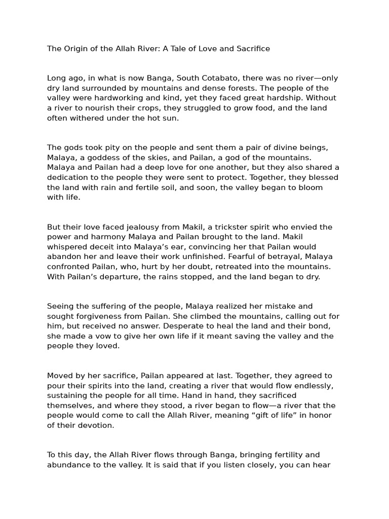 Origin of Allah River | PDF