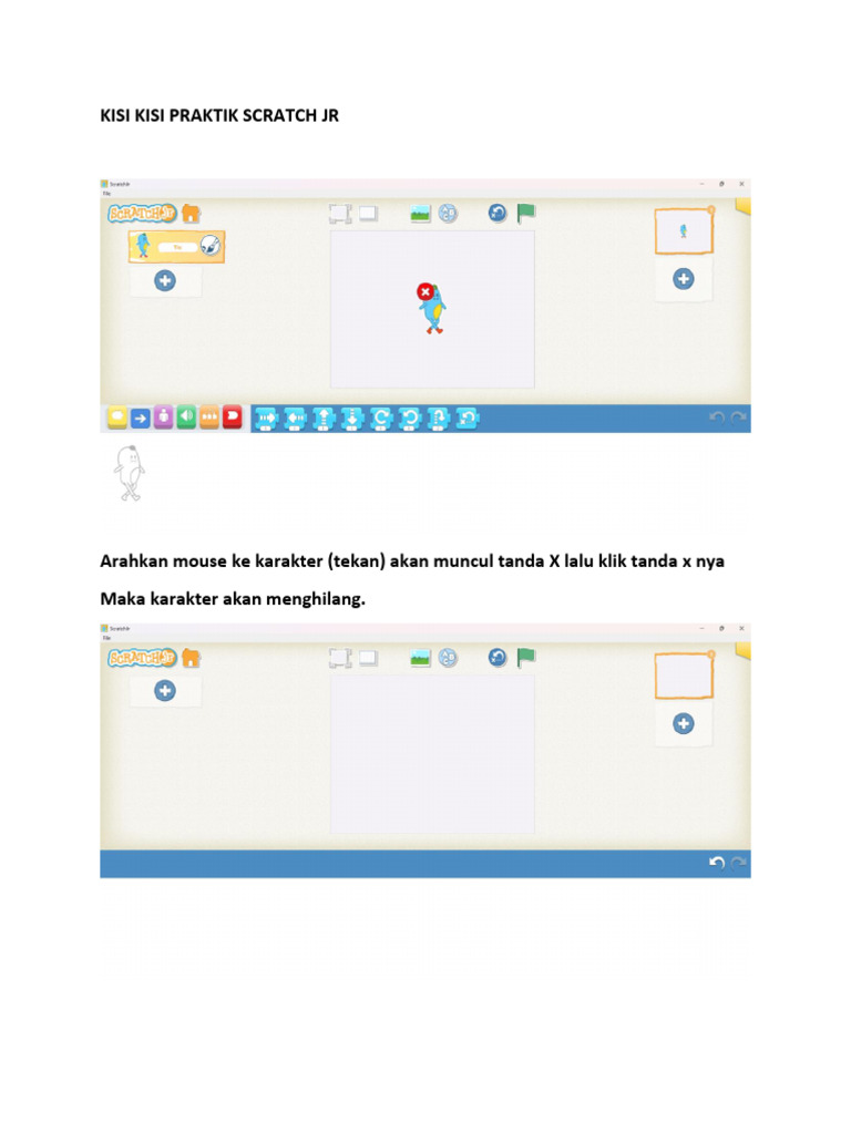 Kisi Kisi Praktik Scratch JR | PDF