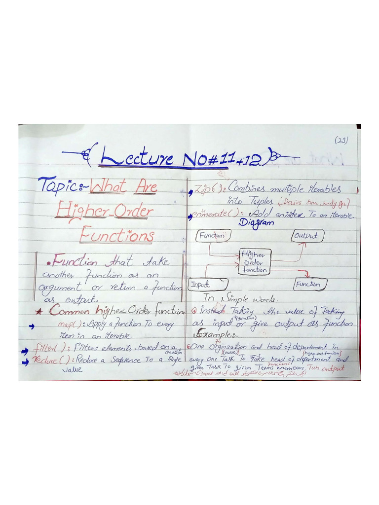 Python Lecture 11, 12 | PDF