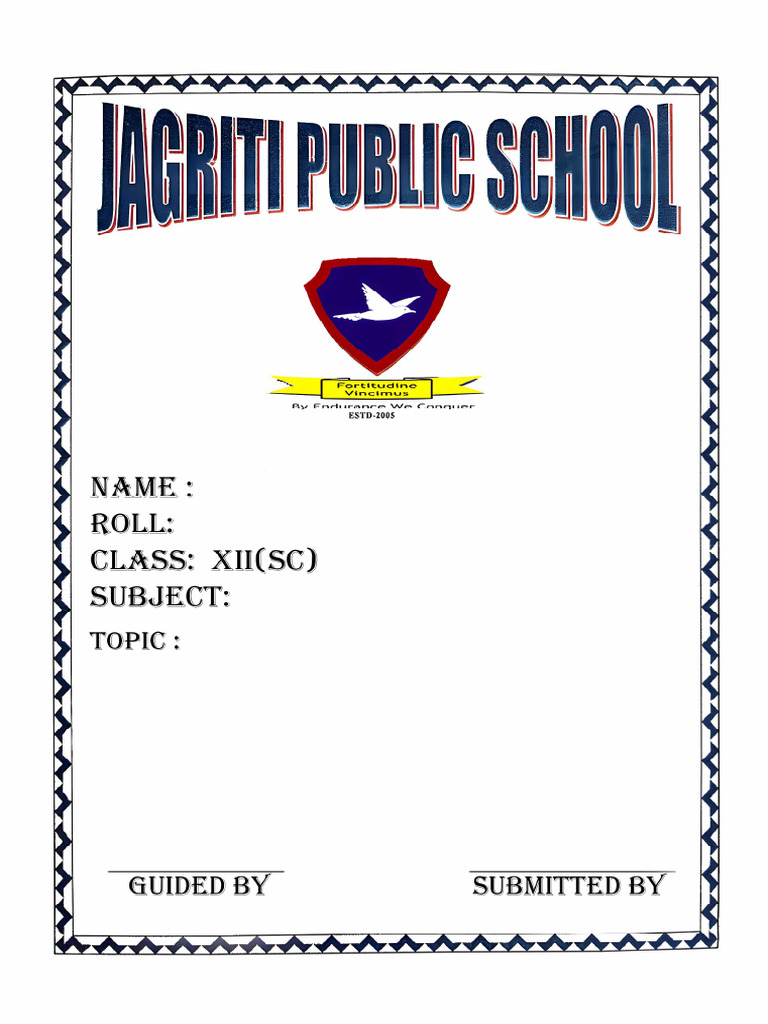 Activity Front Page Format | PDF