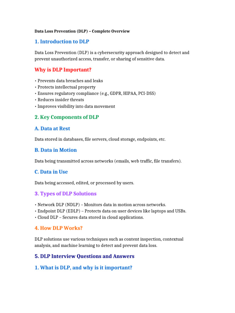 DLP Complete Overview | PDF