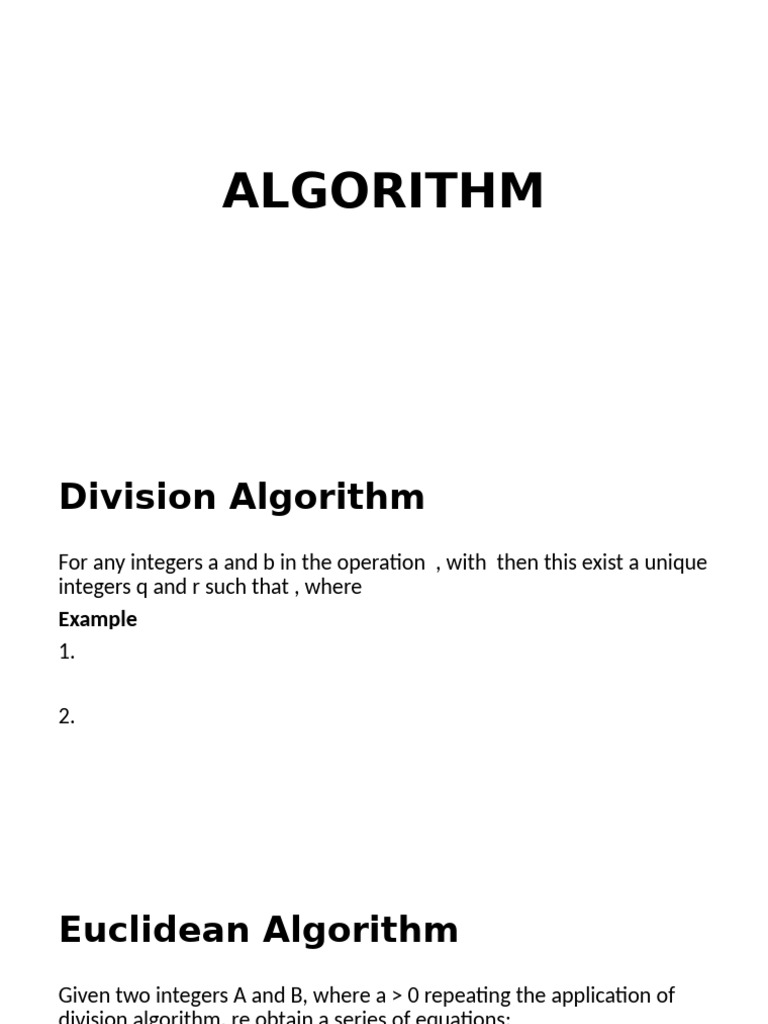8 Algorithm | PDF