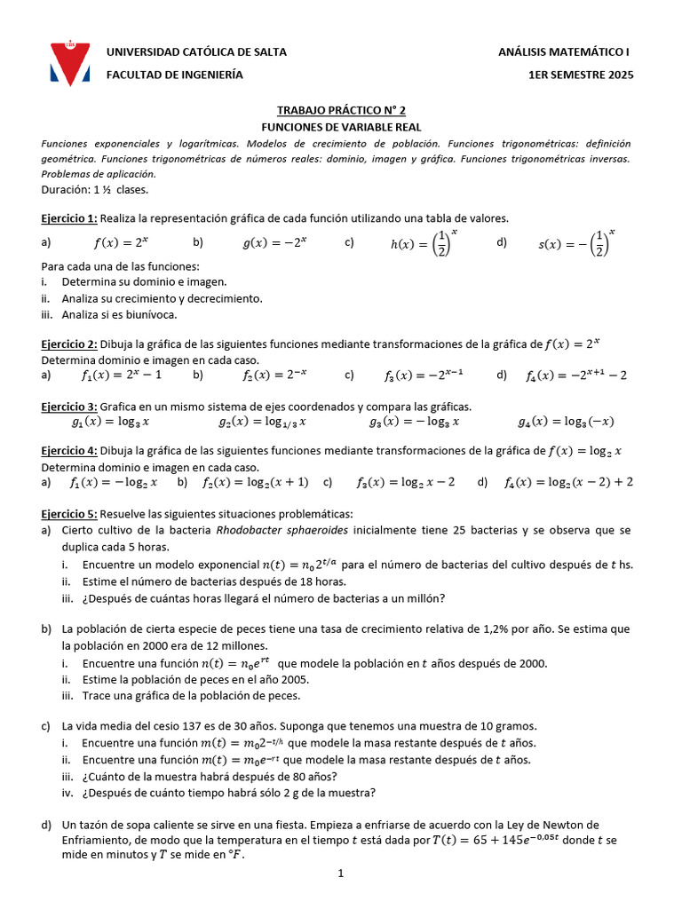 TP2 Ami 2025 | PDF | Funciones trigonométricas | Función (Matemáticas)