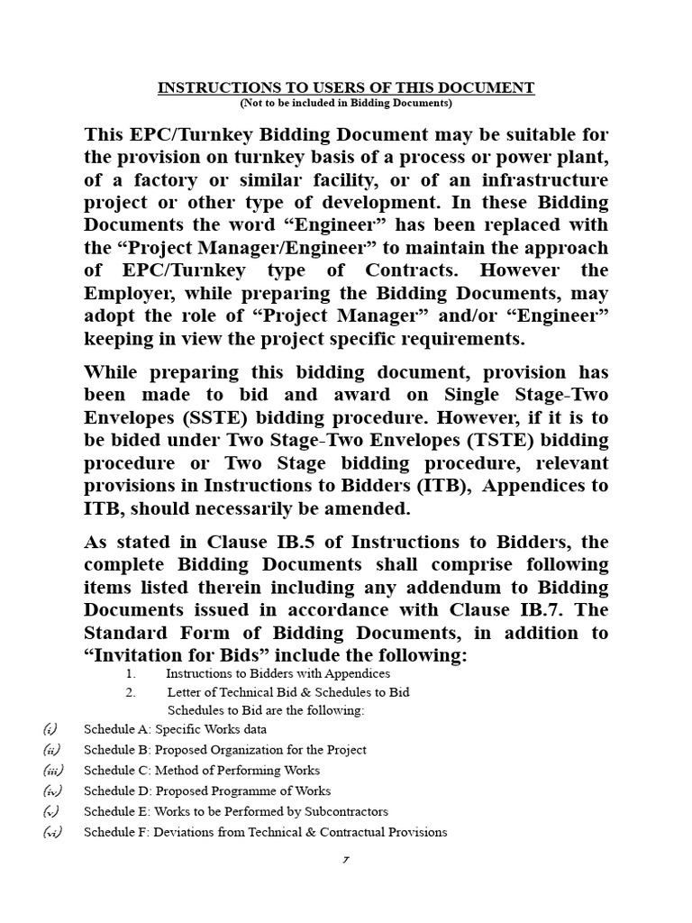 Instructions To Prepare EPC B. Docs | PDF | Liquidated Damages | Damages