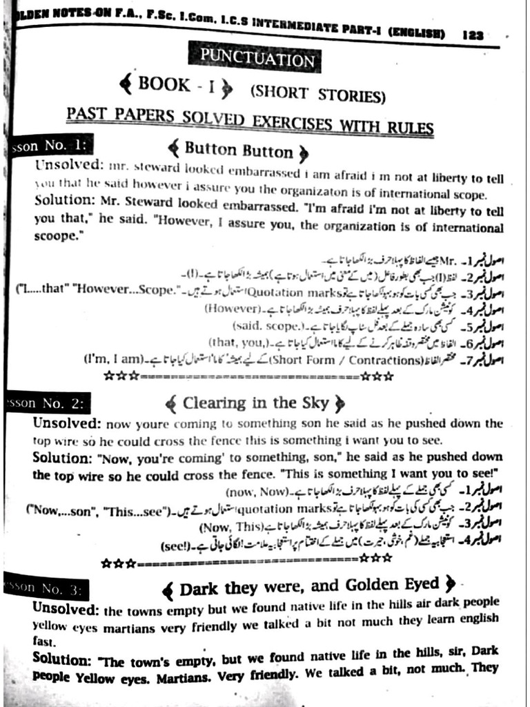 Punctuation Rules&Verb Part 1 | PDF