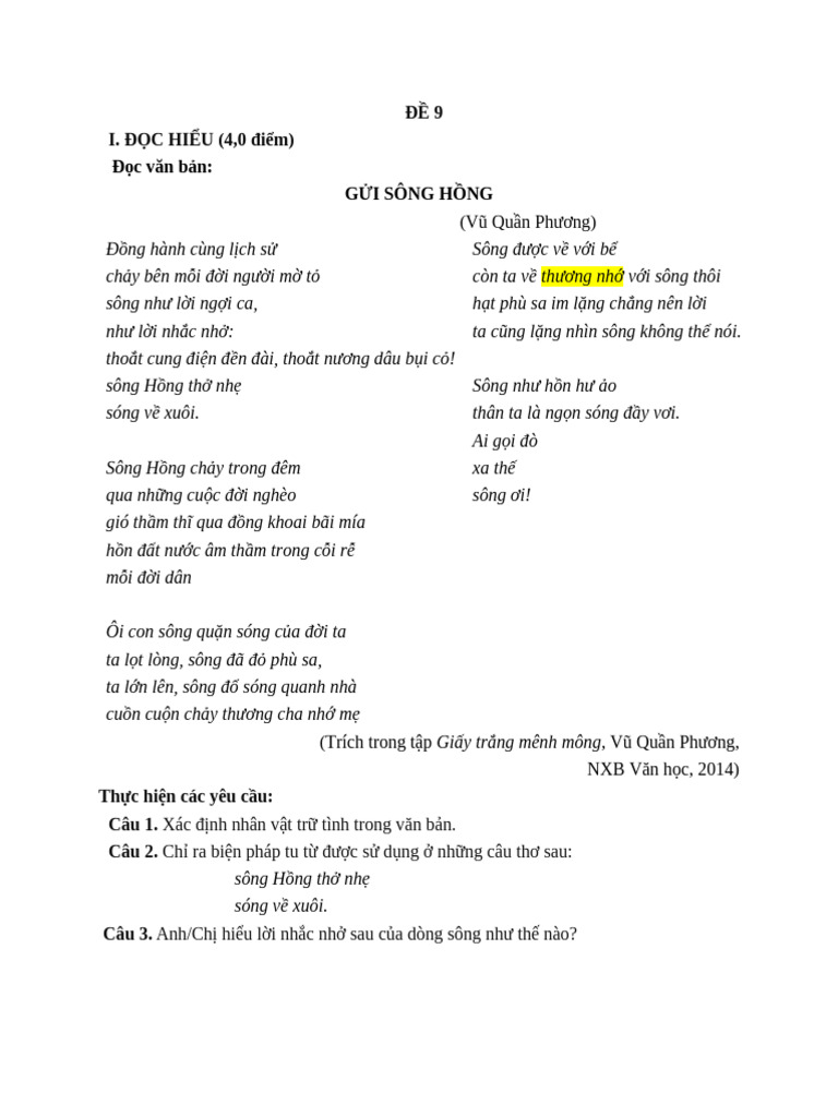 ĐỀ 9. 1docx | PDF