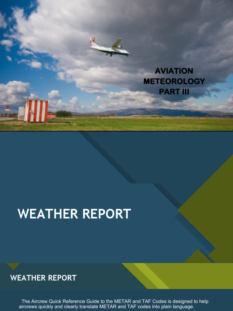 BAM-Met Part 3 Weather Report | PDF | Applied And Interdisciplinary ...