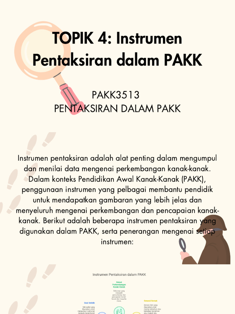 TOPIK 4 - Instrumen Pentaksiran Dalam PAKK | PDF
