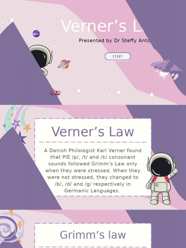 Verner's Law | PDF