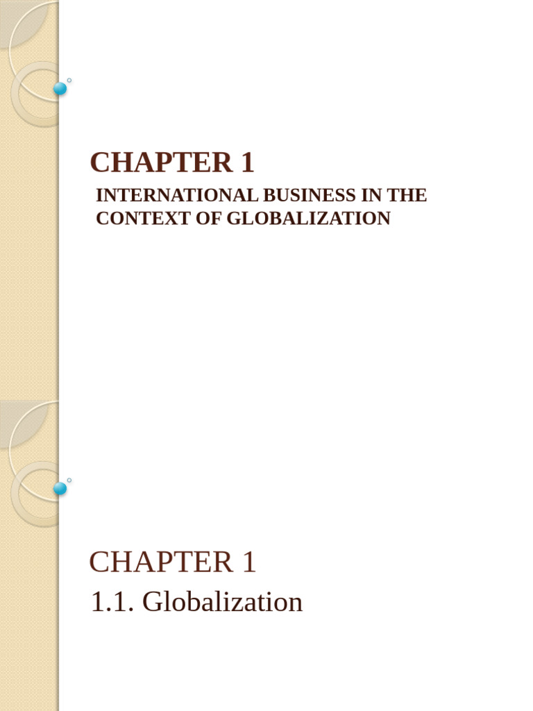 KDQT Slide Ch1 Cho SV | PDF | Globalization | Market (Economics)