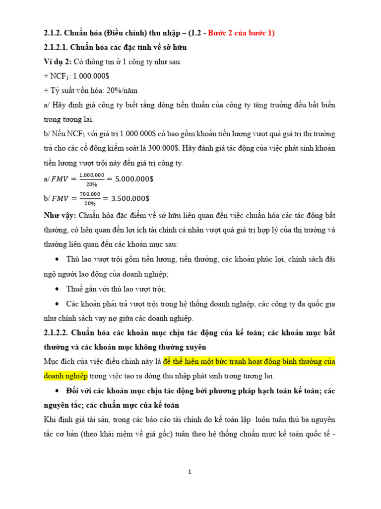 2.1.2. Chu Uch NH) Thu NH P (1.2 - 2.1.2.1. Chu Ctínhv S H U Ví D 2 | PDF