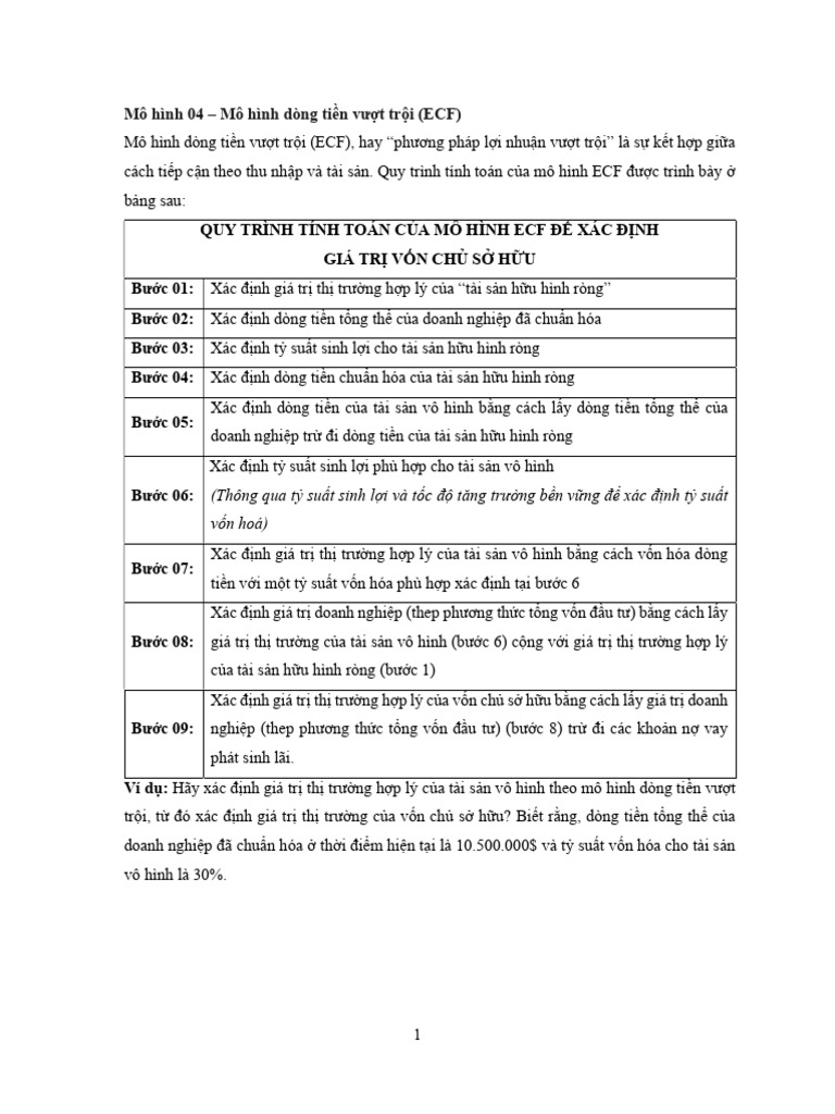 Mô Hình ECF | PDF