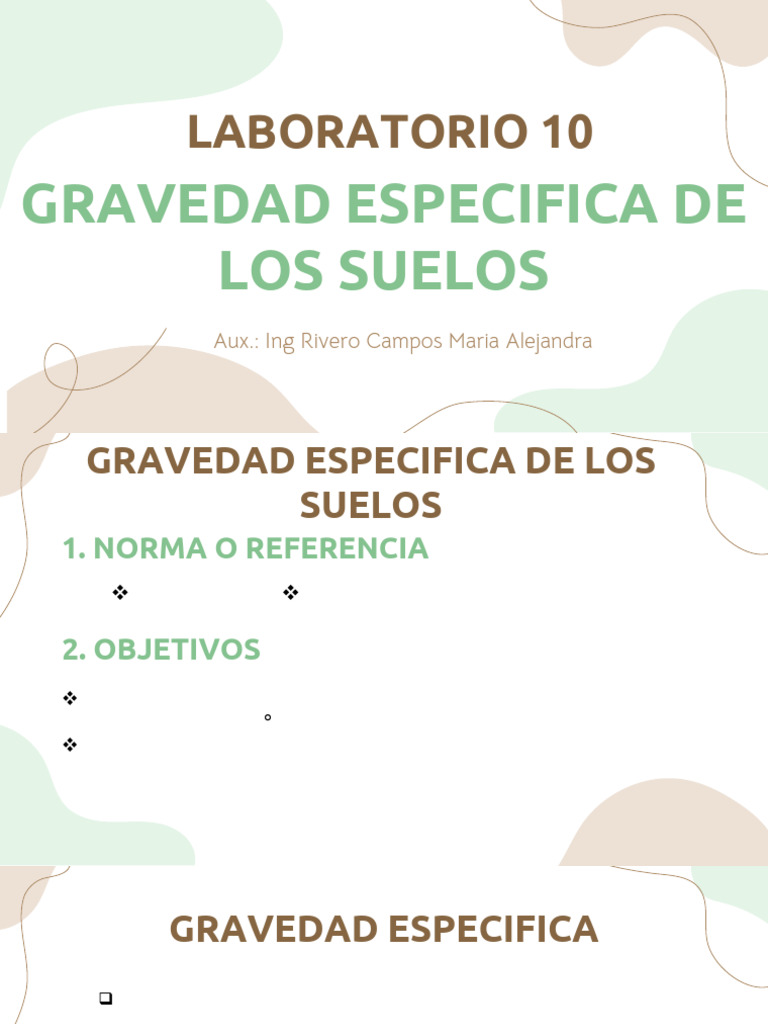 Gravedad Especifica de Los Suelos | PDF | Densidad | Gravedad