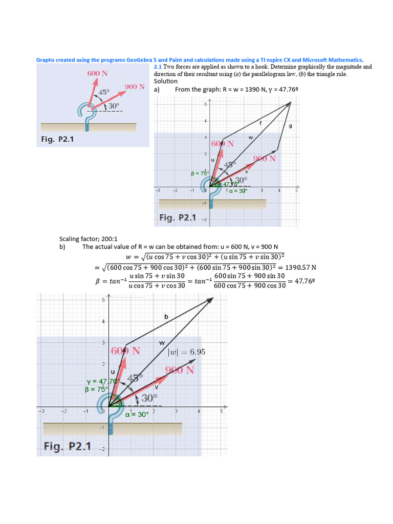 Vector Mechanics 2 | PDF | Trigonometry | Force