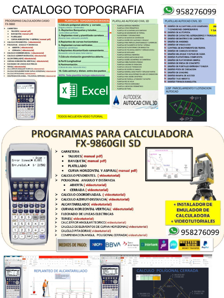 Catalogo - Programas Calculadora - Plantillas Excel - Plantilla Autocad ...