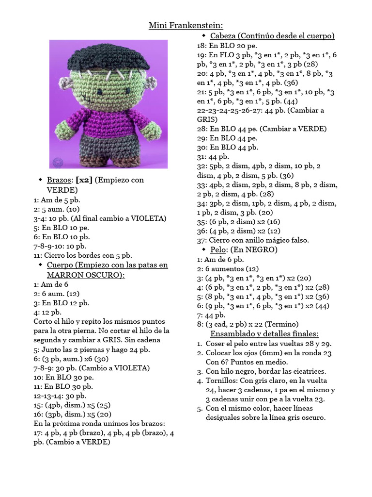 Mini Frankenstein | PDF