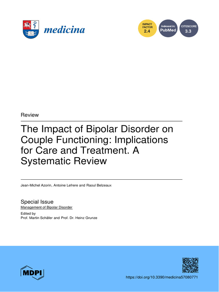 Bipolar Disorder Effects On Couple Functioning | PDF | Mental Disorder ...