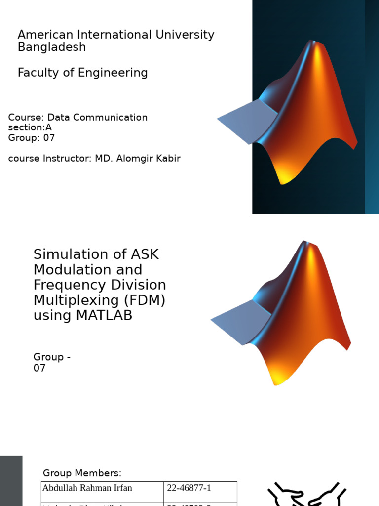 Data Comm Group 7 Sec A Presentation | PDF | Modulation | Radio Technology
