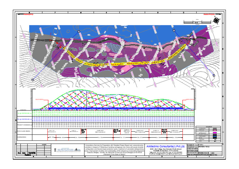 Sikkim Tunnel L Section-Layout1 | PDF