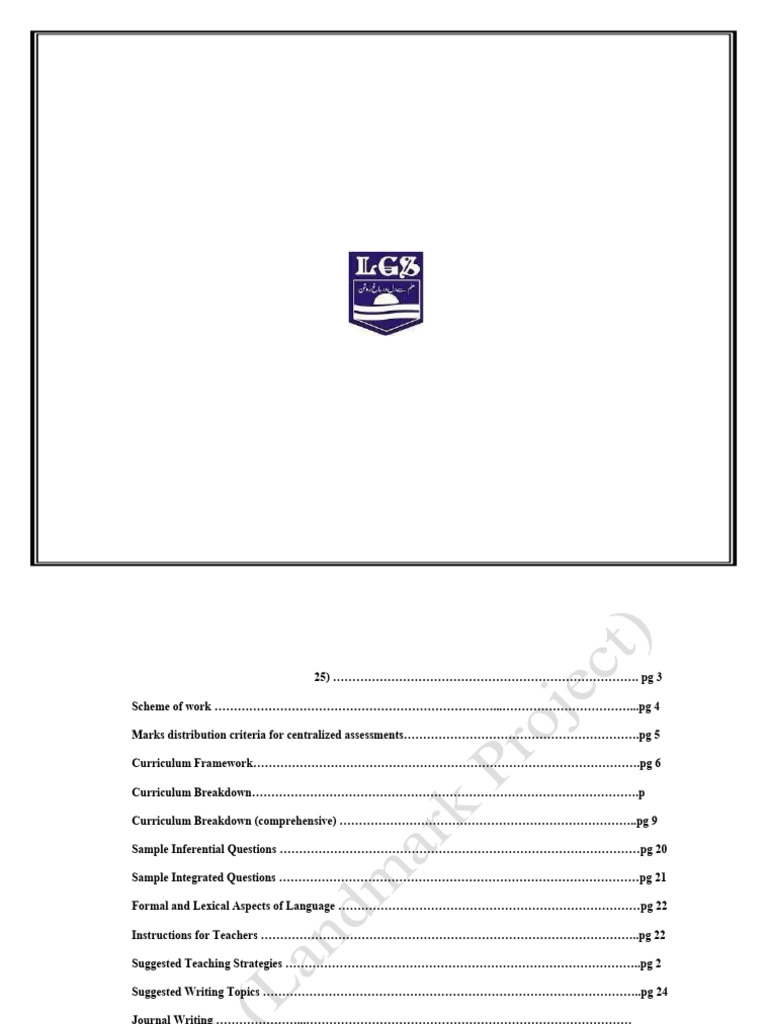 Grade 2 English Curriculum Overview | PDF | Reading Comprehension ...