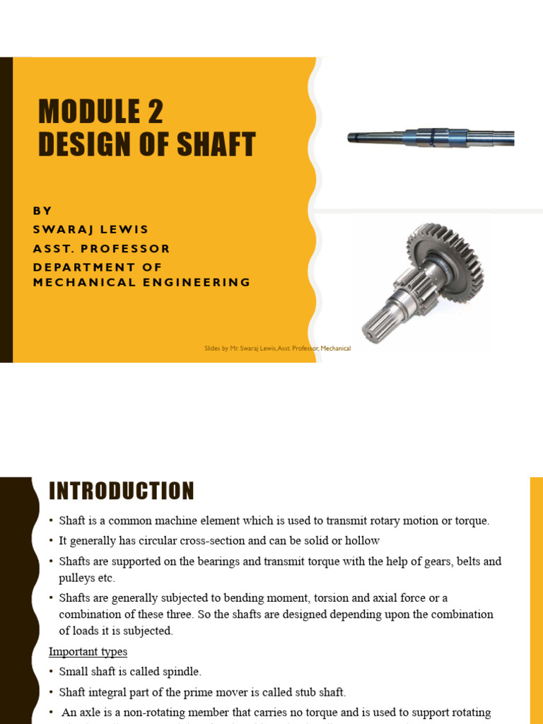 Shaft Design and Types Overview | PDF | Axle | Belt (Mechanical)