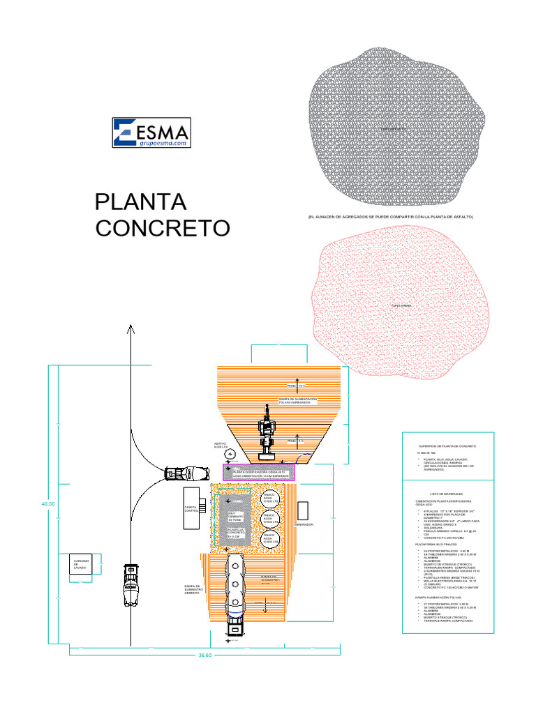 Planta Concreto Esma Instalación | PDF | Material compuesto | edificio