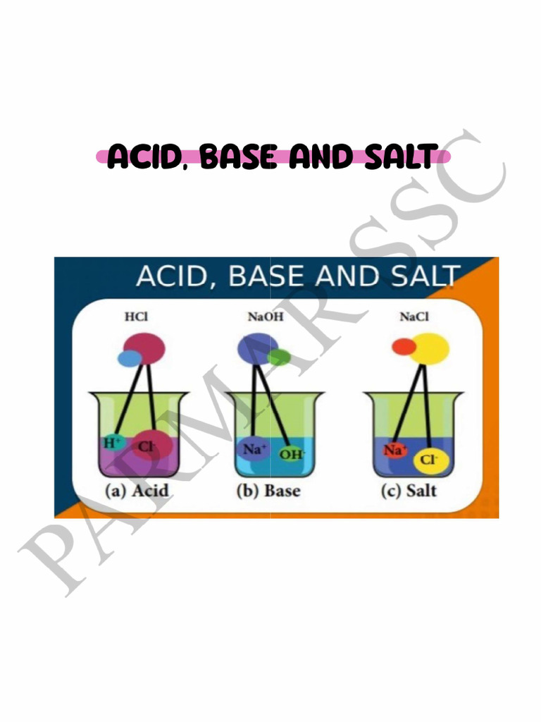 Acid Base and Salt | PDF