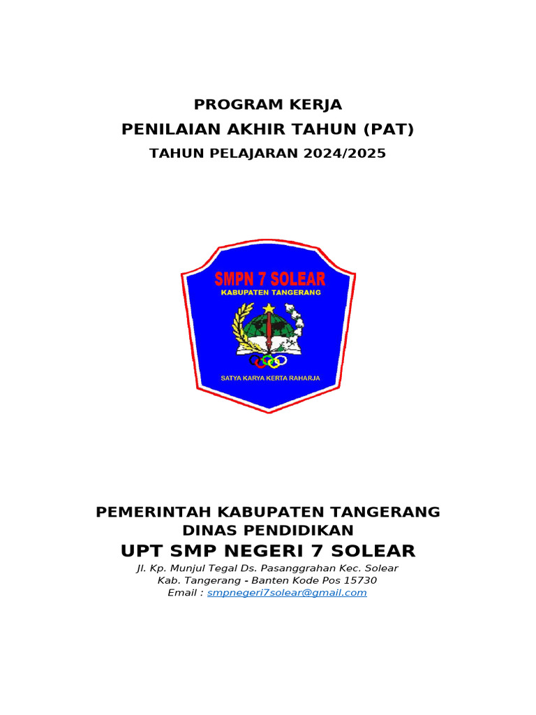 1. Cover Program Pat Tp. 2022-2023[1] | PDF