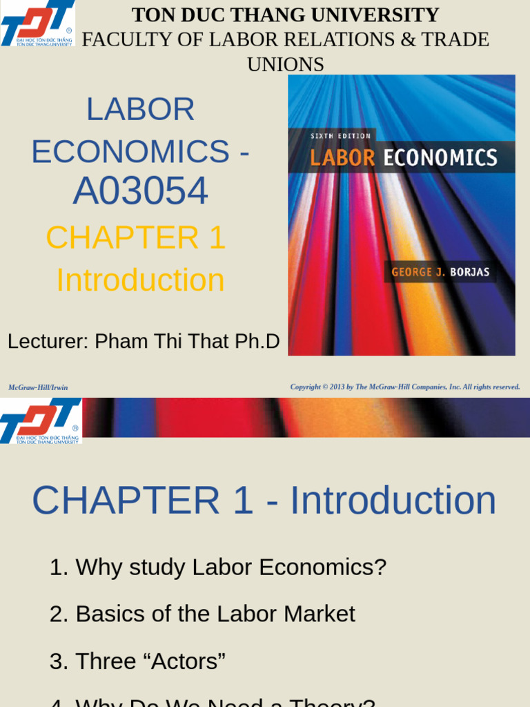 Introduction to Labor Economics Concepts | PDF | Labour Economics ...