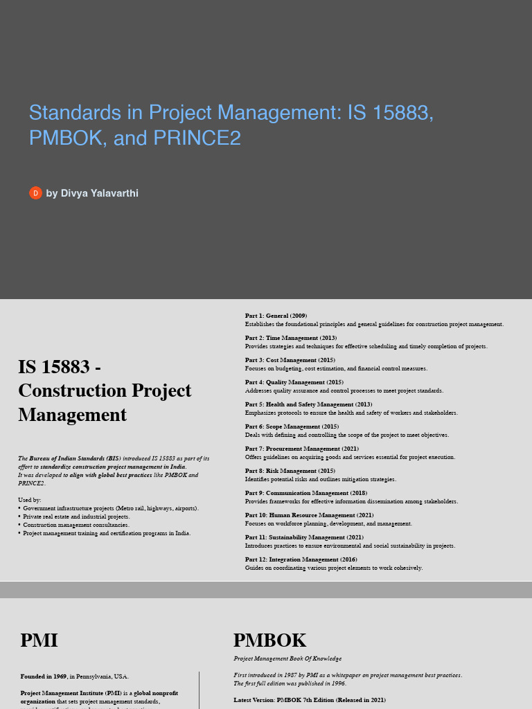 Intro to PM Standards:Guidelines | PDF | Project Management | Economies