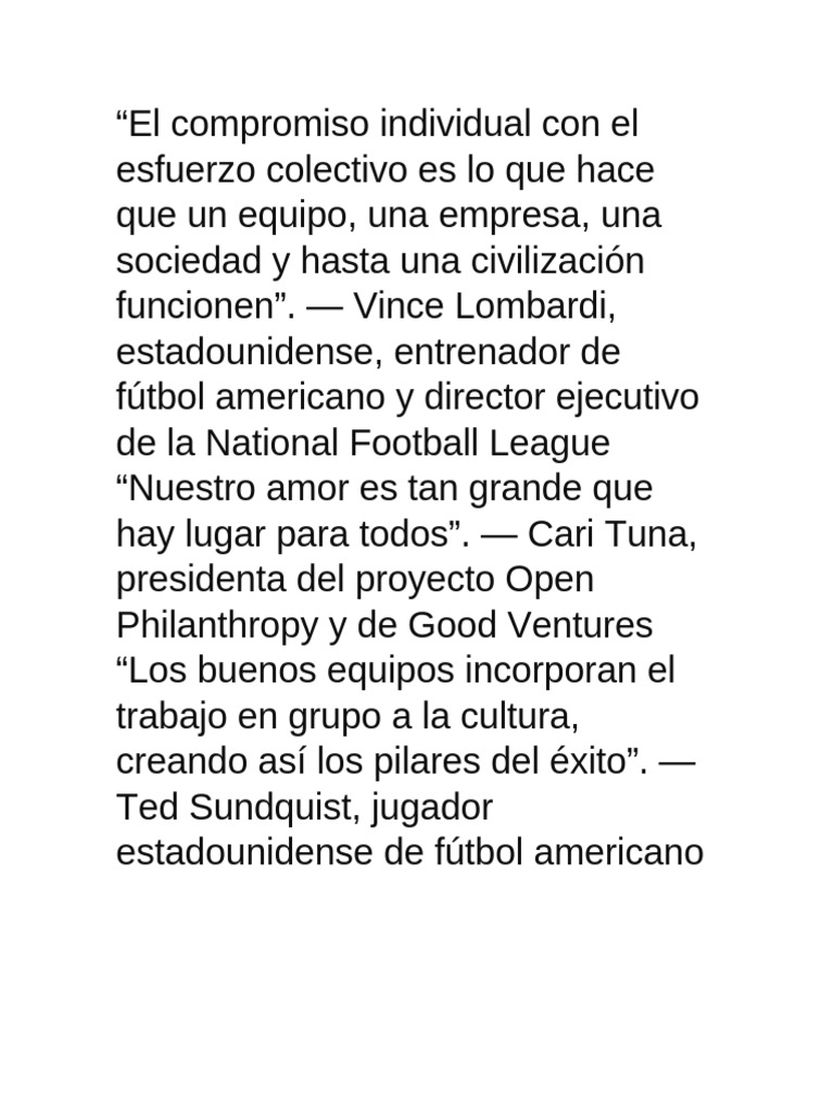 Ee Ee El Compromiso Individual Con El Esfuerzo Colectivo Es Lo Que Hace ...