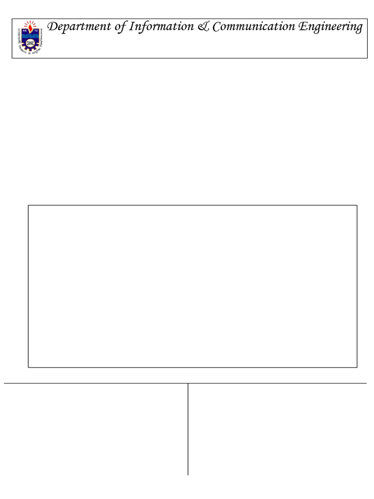 NSTU Lab Front Page A4 | PDF