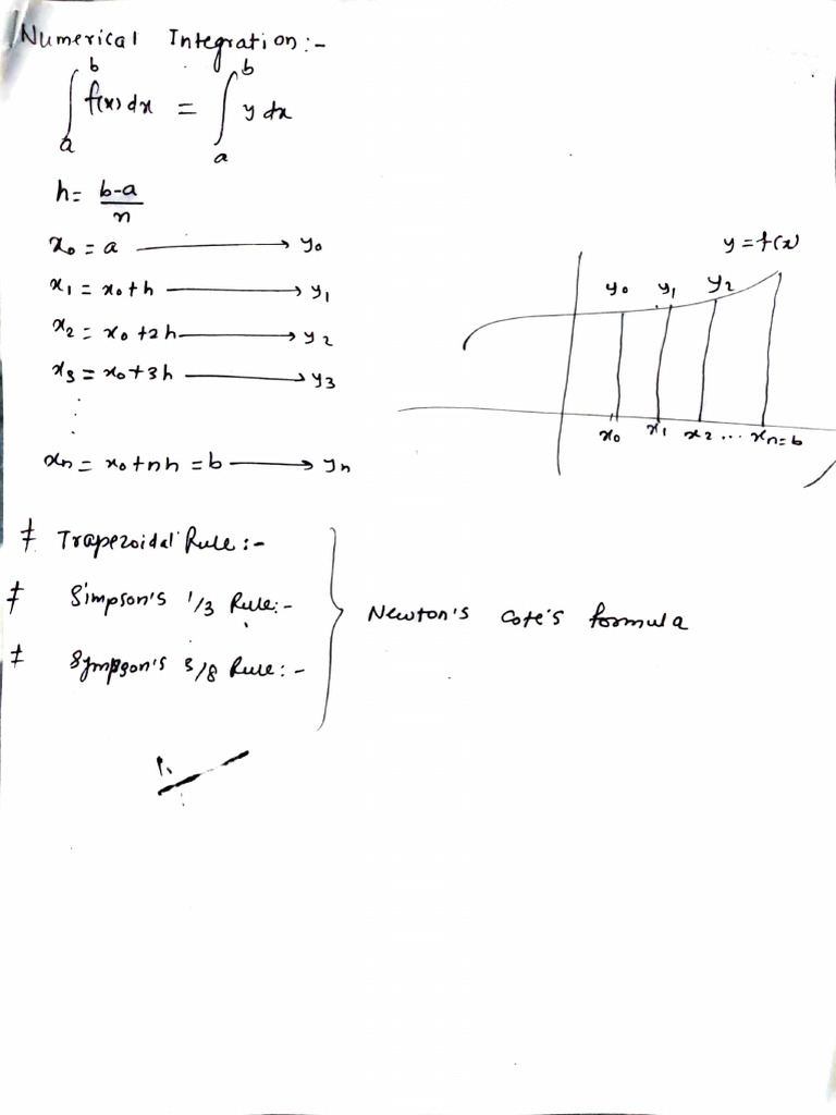 Numerical Integration Techniques | PDF