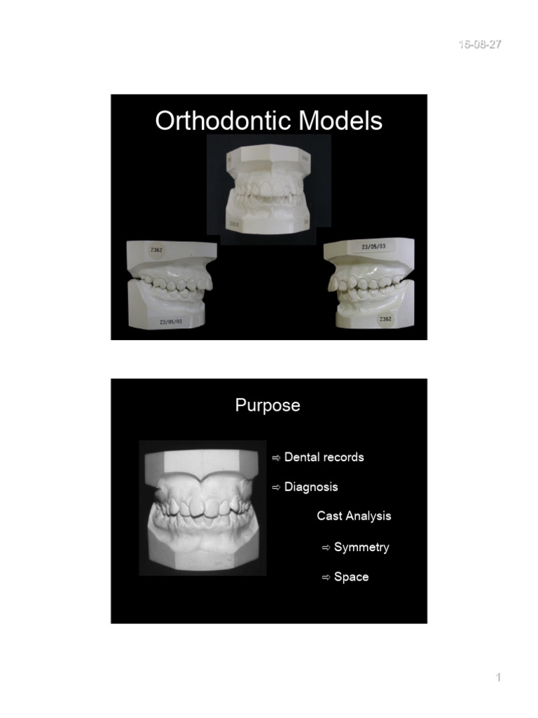 Trimming Orthodontic Models 2 | PDF | Anatomical Terms Of Location | Orthodontics