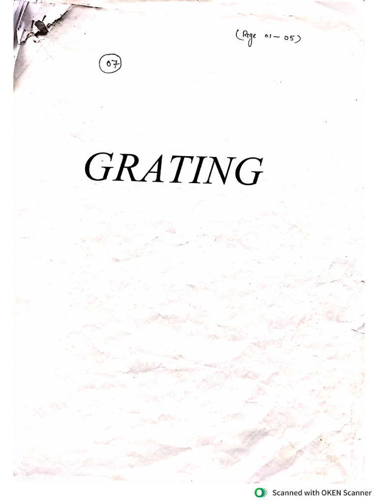 Grating | PDF