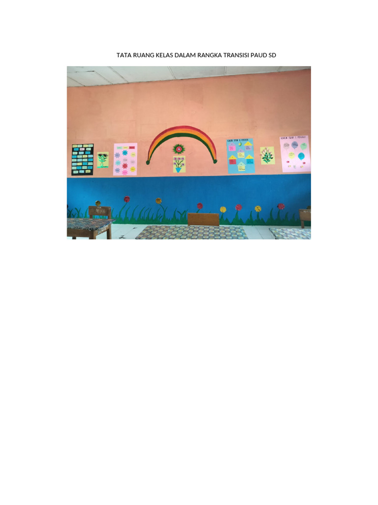 Tata Ruang Kelas Dalam Rangka Transisi Paud SD | PDF