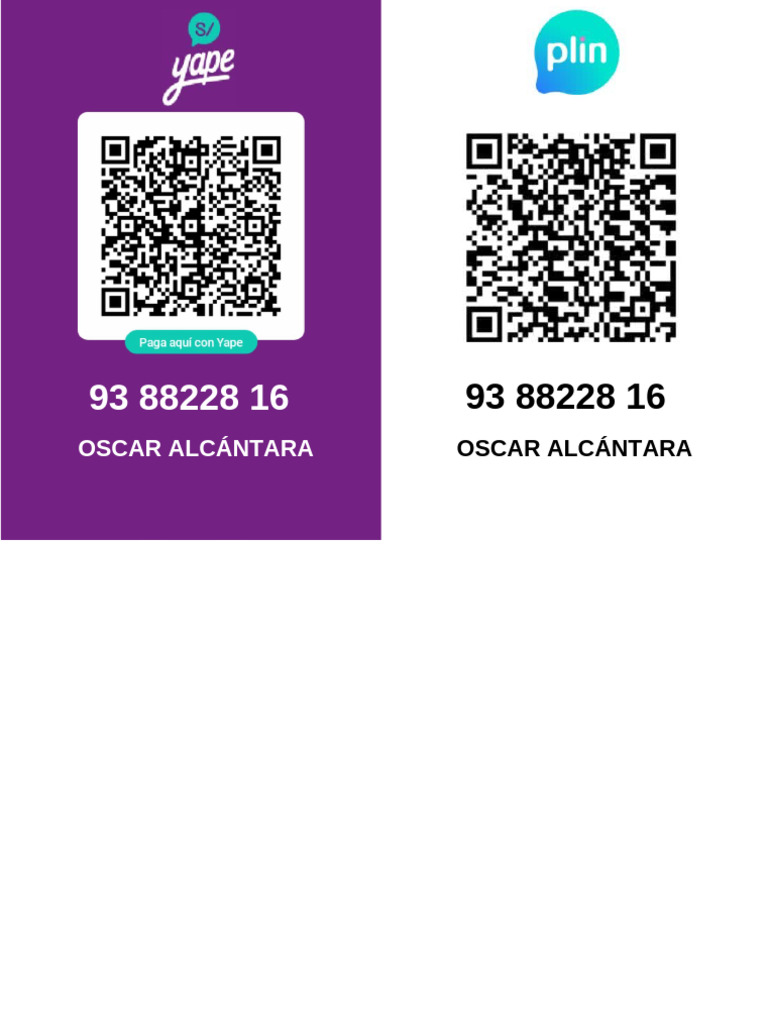 QR Yape y Plin | PDF