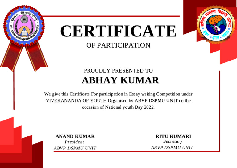 Certificate Essay | PDF