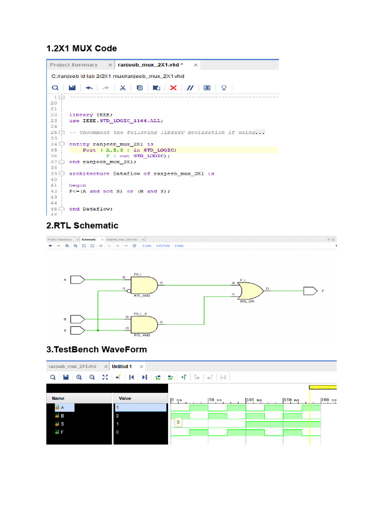 2X1 Mux | PDF