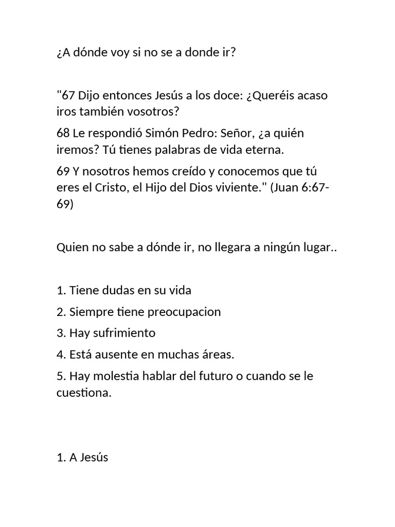 A Donde Voy Si No Se A Donde Ir | PDF | Rachel | Contenido bíblico